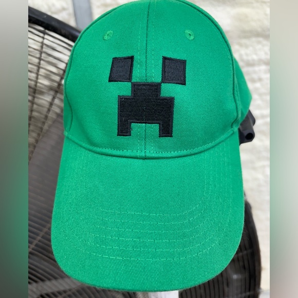 Accessories | 215 Jinx Minecraft Green Creeper Cap Adjustable Kids Osfm ...